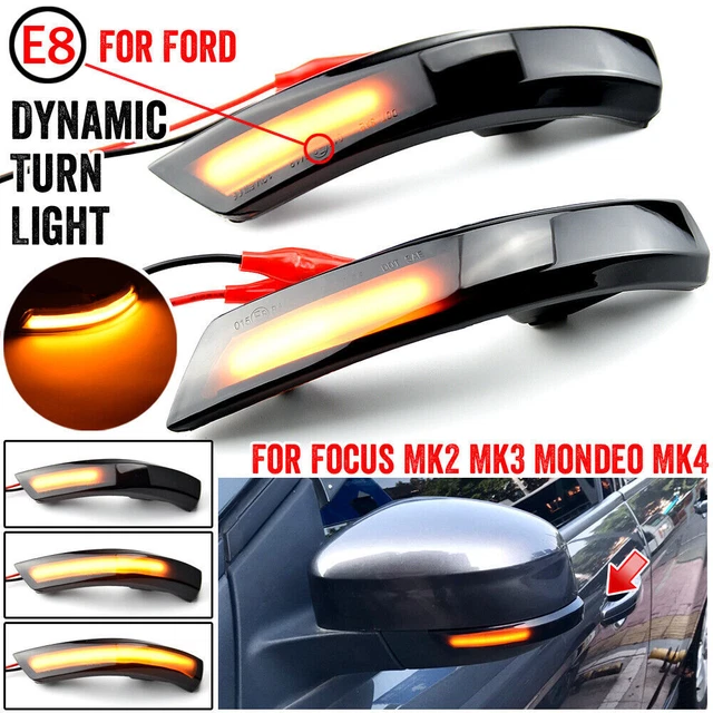 FOR FORD FOCUS MK 2 3 LED Dynamic Wing Door Mirror Indicator Turn ...