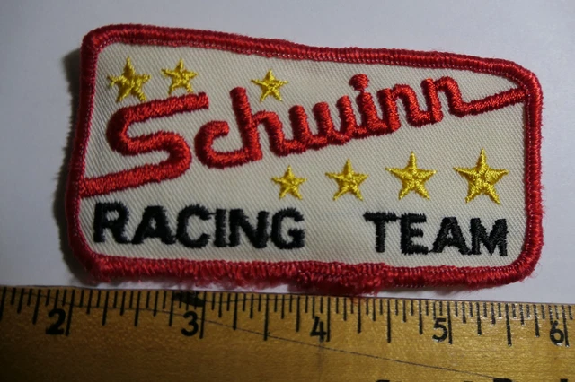 VINTAGE SCHWINN BIKE patch Racing Team Bicycle Bike Two Wheeler Cycle ...