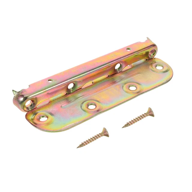 4 SETS IRON Bed Frame Brackets Bed Rail Connector Fittings With ...