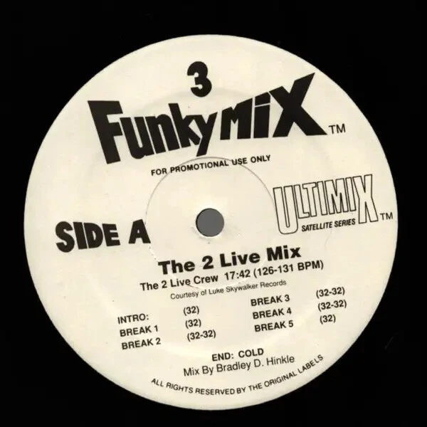 THE 2 LIVE Crew, Salt-N-Pepa Funkymix 3 DISC 1 OF 3 Vinyl Single 12inch ...
