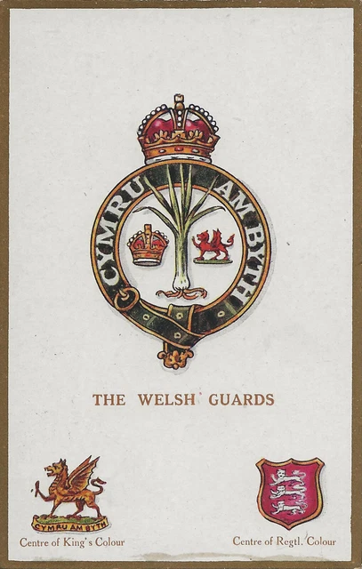 MILITARY, THE WELSH Guards, Crest, Gale & Polden 1658, coloured ...