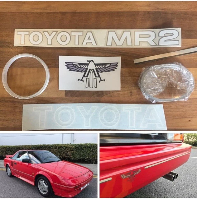 TOYOTA MR2 MK1 RARE MK1a/b Crossover STRIPES / DECALS / STICKERS. AW11 ...