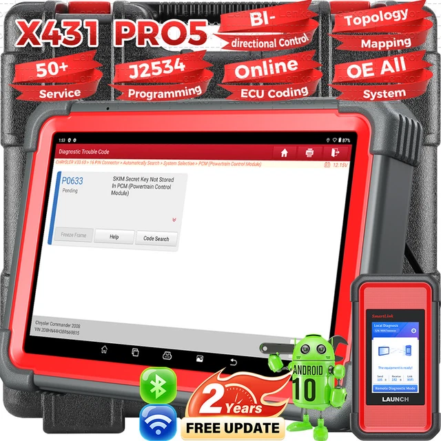 2025 LAUNCH X431 PRO 5 OBD2 Diagnosegerät J2534 ECU Programmier CODING Werkzeuge EUR 1.519,00 ...