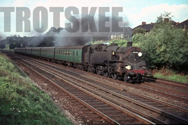 35MM SLIDE BR British Railways Steam Loco 80140 Class BR4 Honour Oak ...