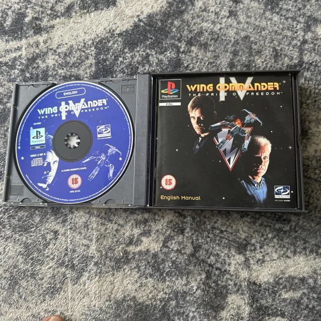 WING COMMANDER IV 4 The Price of Freedom - Sony PlayStation 1 PS1 ...