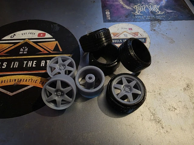 1/24 SCALE COMPOMOTIVE M06 with RUBBER MICHELIN Tyres 3D Printed Model ...
