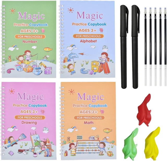 4 PACK MAGIC Practice Copybook, Comfy Handwriting Set, Life Pigment ...