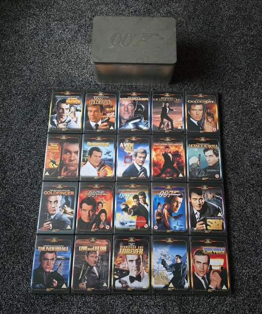 JAMES BOND 007 Collection ~ 20 Dvd Metal Tin Set ~ Royal Mail Tracked ...