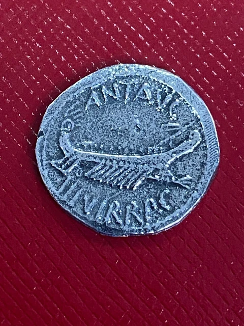 DENARIUS OF MARK Anthony Museum Specimen Coin An 03 Legionary Denarius ...