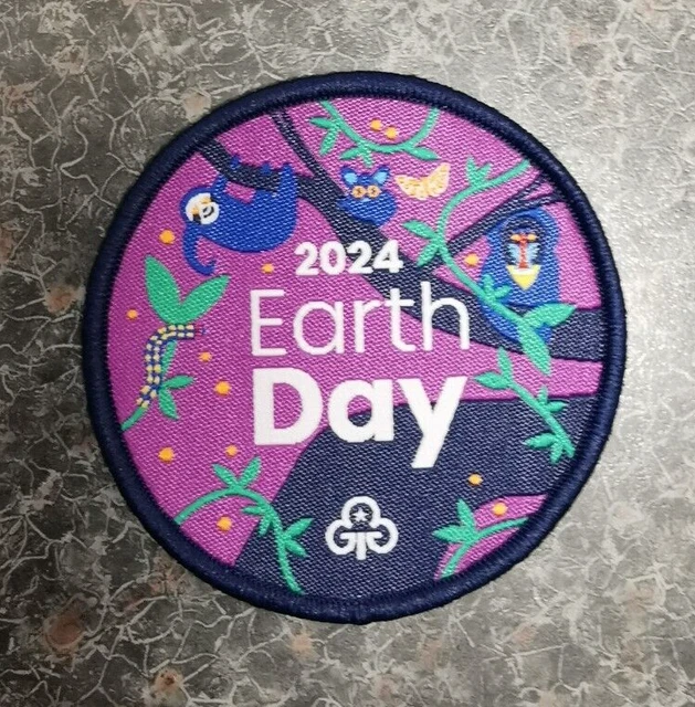 GIRLGUIDING 2024 EARTH Day cloth badge NEW £0.99 - PicClick UK