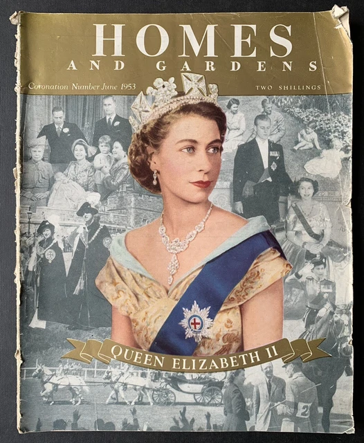 QUEEN ELIZABETH II Coronation 1953 HOMES GARDENS MAGAZINE Orlando ...