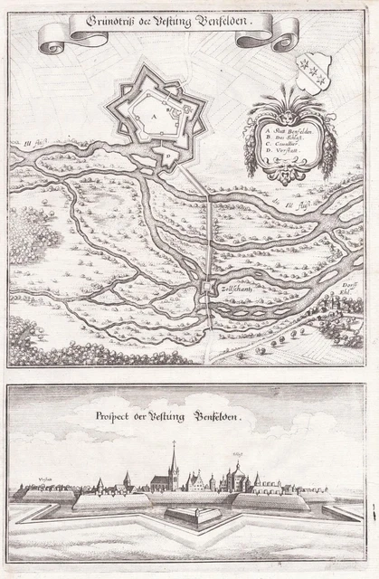 BENFELD ERSTEIN BAS-RHIN Elsass Alsace France Frankreich Kupferstich ...