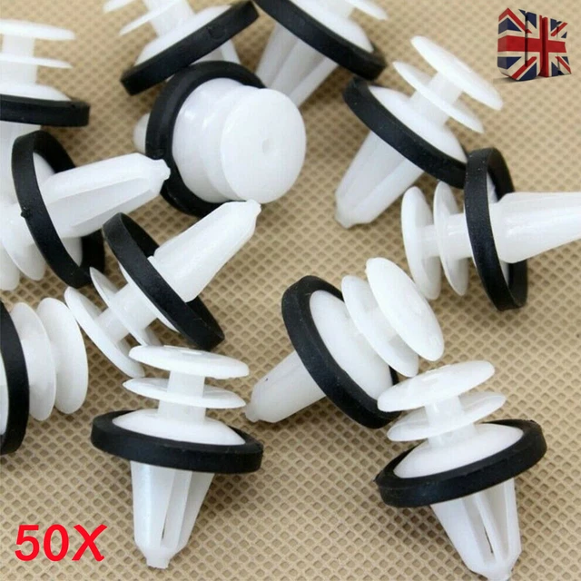PACK OF 50 Door Card Clips Plastic Trim Clips For Ford Focus Mondeo ...