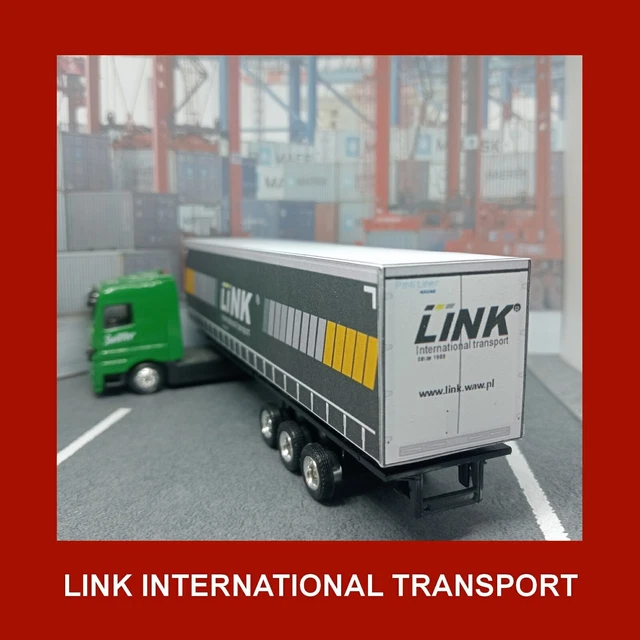 HO GAUGE 1:87 Link International Model Rail Freight Shipping Containers ...