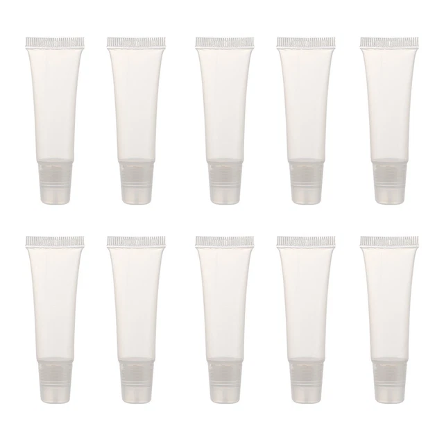 20 PCS 8G Empty Lip Balm Tubes With Caps PVC Lip Gloss Containers For ...