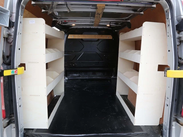 FORD TRANSIT CUSTOM LWB DOUBLE Rear Van Racking Tool Storage Shelving ...
