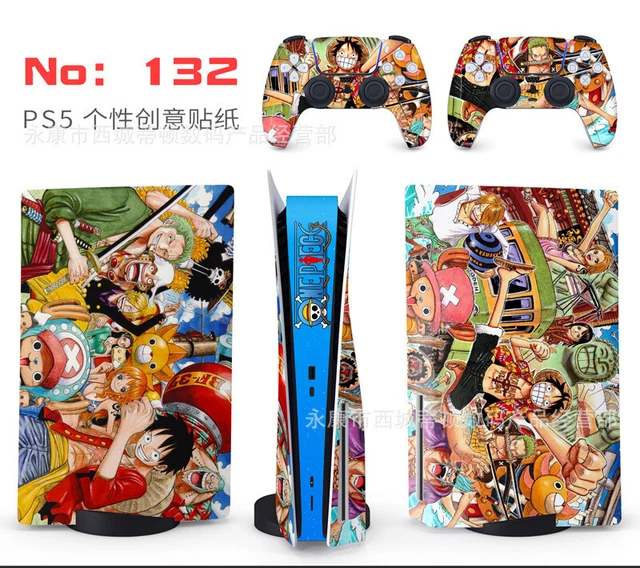 ADESIVO ONE PIECE Rufy Anime Sony PS5 Playstation 5 skin pellicola ...
