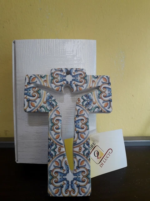 BOMBONIERA MATRIMONIO COMUNIONE Cresima Deruta Croce Traforata ...