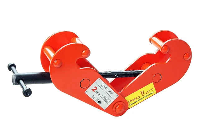 2T TRÄGERKLEMME BALKENKLEMME Montageklemme für Stahlträger 75mm-220mm ...