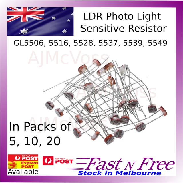 PHOTORESISTOR LDR CDS 5mm Light-Dependent Resistor Sensor Arduino EUR 2 ...