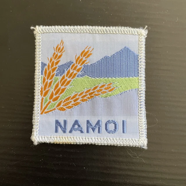 ORIGINAL VINTAGE PATCH Badge Fabric Namoi Retro NSW AUS River Water ...