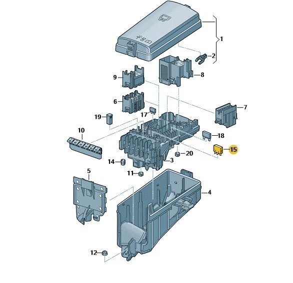 ORIGINAL STEUERGERÄT FÜR Glühkerze Audi Seat Skoda VW 04L907282B Neu ...