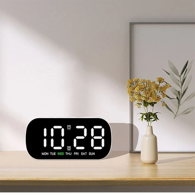 TEMPERATURE DIGITAL LED Clocks Multi-functional Display Table Clock EUR ...