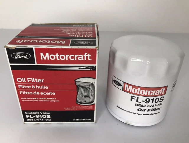 GENUINE OEM FORD Motorcraft FL910S Engine Oil Filter~ BE8Z6731AB ~ NEW ...