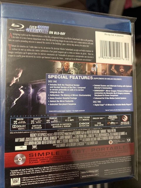 MIRRORS - BLU-RAY/DVD + Digital, 2008 - Special Edition £7.78 - PicClick UK