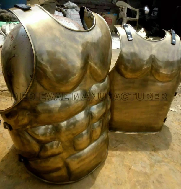 MEDIEVAL ROMAN MUSCLE Jacket Sca Larp Armour Jacket Cuirass Chest ...