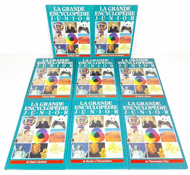 LA GRANDE ENCYCLOPÉDIE Junior en 8 Volumes Intégrale France Loisirs 1990 EUR 24,99 - PicClick FR