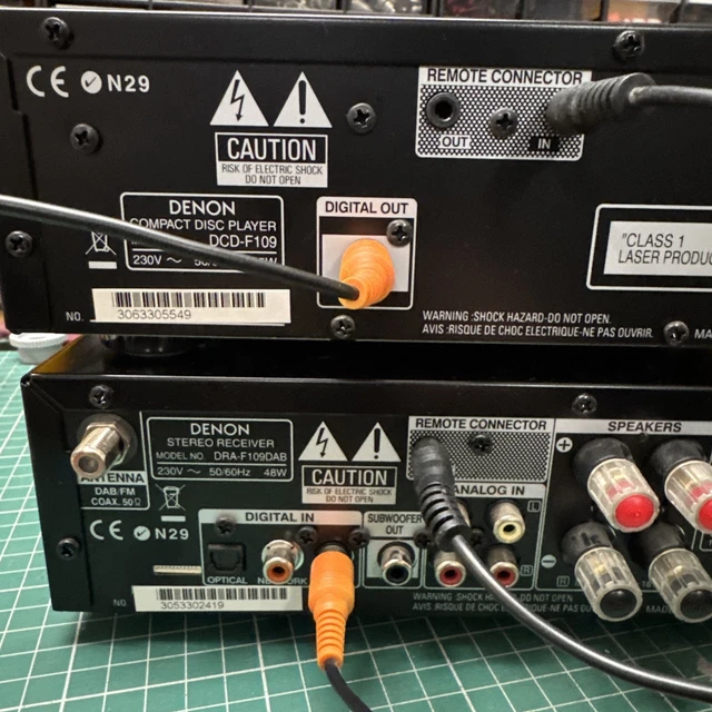 DENON DRA-F109DAB DAB/DAB+ amp & DCD-F109 CD player Mini Component ...