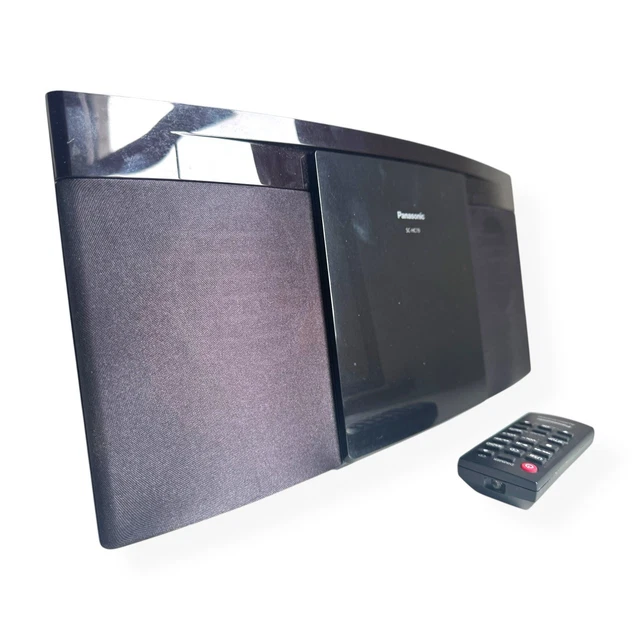 PANASONIC SC-HC19 BLACK Wall-Mountable Compact Stereo System CD Player ...