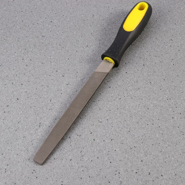 6 -INCH METAL Files Steel Flat File Mechanics Tools Wood Handle £10.15 ...