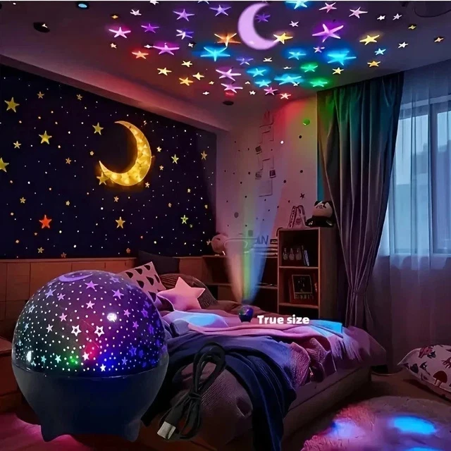 LED GALAXY STARRY Night RGB Light Projector Star Sky Moon Lamp Kids ...
