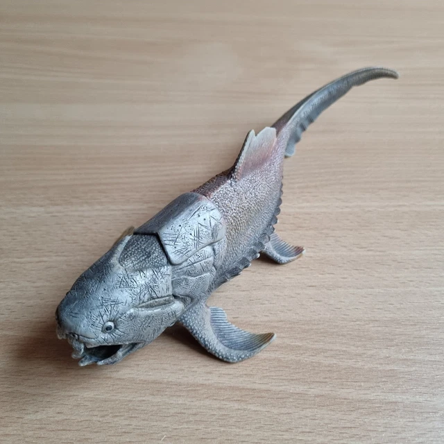 SCHLEICH DUNKLEOSTEUS ARMOURED Fish 8.5" Figure Jointed Jaw Dinosaurs £ ...