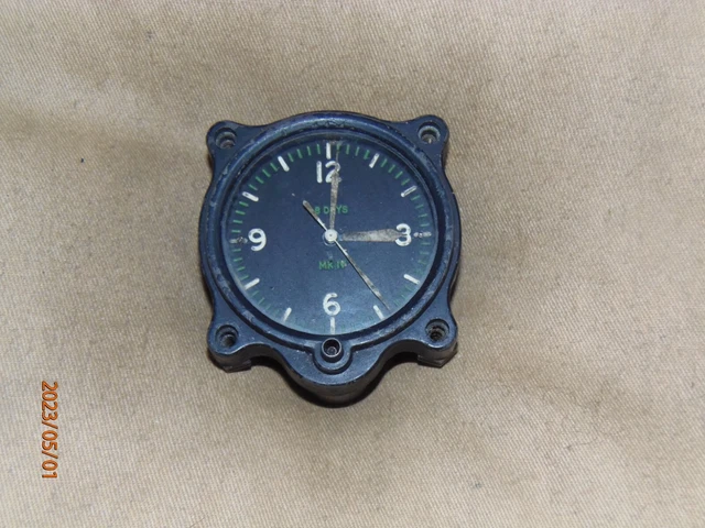 VINTAGE WW2 MILITARY Aircraft Clock, 6A/2197, Jaeger Le Coultre ...