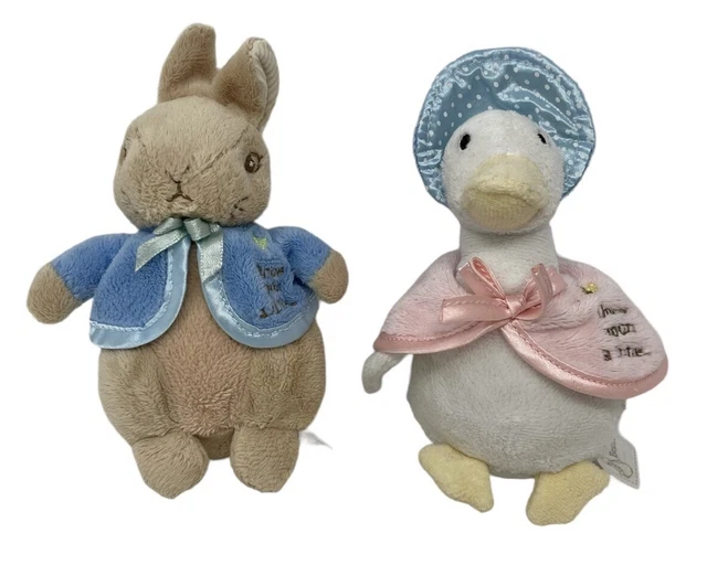 PETER RABBIT JEMIMA Puddle Duck Beatrix Potter Small Plush Soft Toy ...