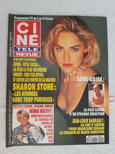 CINE REVUE N°5 1994 Sharon Stone Mimie Mathy S.roch Jean-Louis Barrault H.rolles EUR 4,00 ...