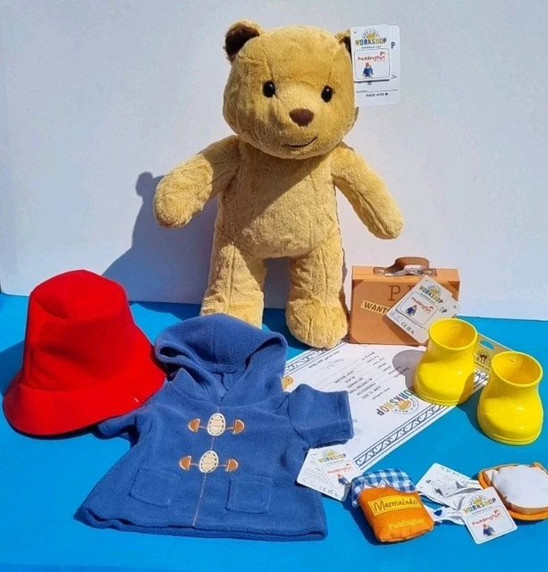 BUILD A BEAR Paddington Bear Gift Set Marmalade Yellow Boots & Suit ...