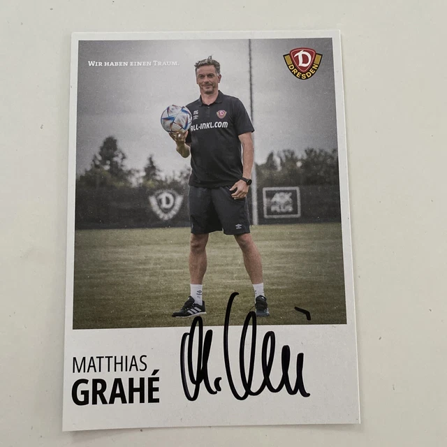 SG DYNAMO DRESDEN SGD Autogrammkarte Matthias Grahe Handsigniert EUR 3 ...