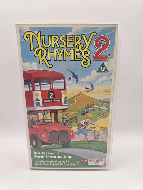 NURSERY RHYMES 2 VHS PAL UK Animation Children’s Video Pickwick £12.95 ...