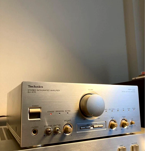 AMPLIFICATEUR INTÉGRÉ TECHNICS SU-A70 utilisé fonctionnement maintenu ...