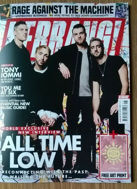 KERRANG! MAGAZINE 1812 22nd Feb 20 All Time Low Tony Iommi Rage Against ...