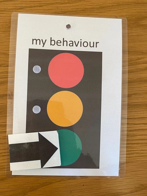 MY BEHAVIOUR TRAFFIC Light Car Chart Asd/ADHD/SEN £4.00 - PicClick UK