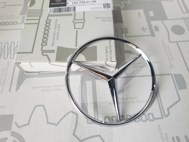 MERCEDES W126 C126 neuf original étoile emblème hayon coffre 1267580158 ...