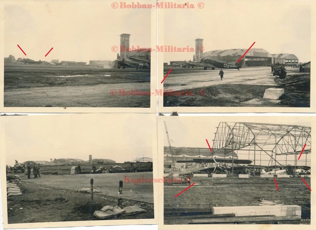 C136 FOTOS FRANKREICH Luftwaffe Flugplatz Beute Flugzeuge Junkers Ju 52 ...