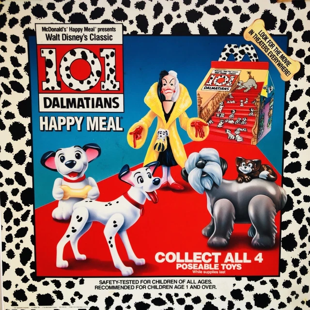 DISNEY’S 101 DALMATIANS McDonald's Happy Meal 14x14 Translite Sign 1991 ...