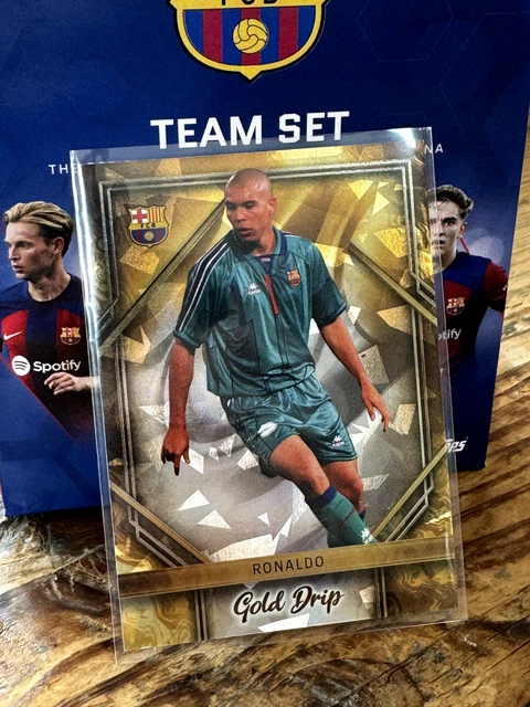RONALDO R9 - Gold Drip Icy Foil - Gd-2 - Topps Fc Barcelona Team Set ...