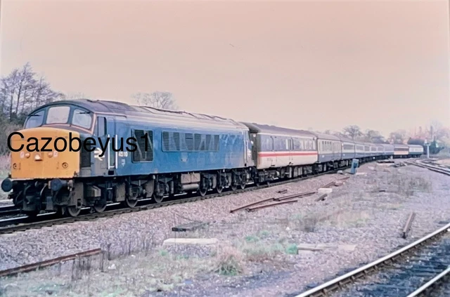 ORIGINAL 35MM DIESEL / Electric Train Class 45 45110 @ Whitacre 11-4 ...
